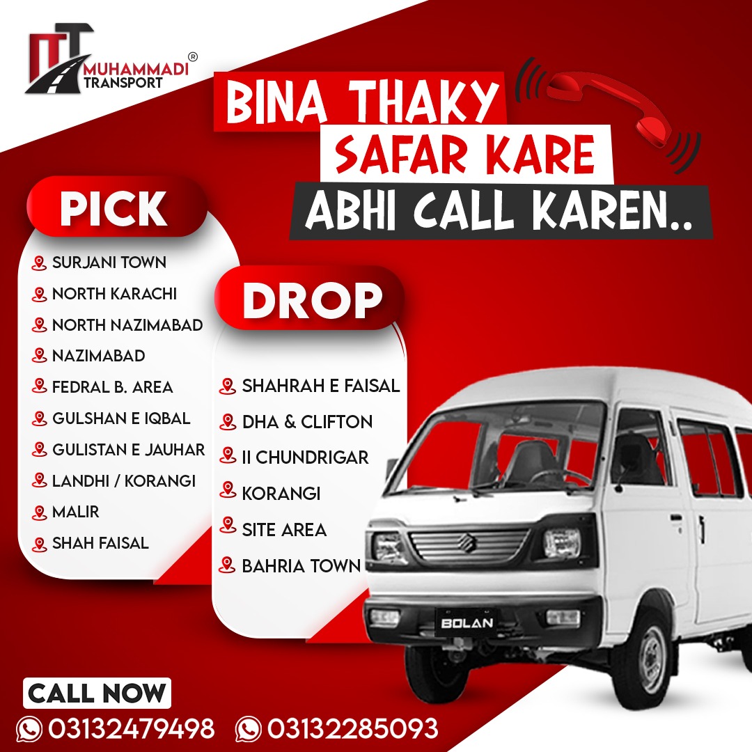 Reliable Transportation Services in Karachi | Book Now